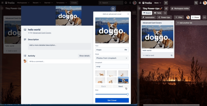 Advanced Card Covers - Tiny Power-Ups Club Power-Up | Trello